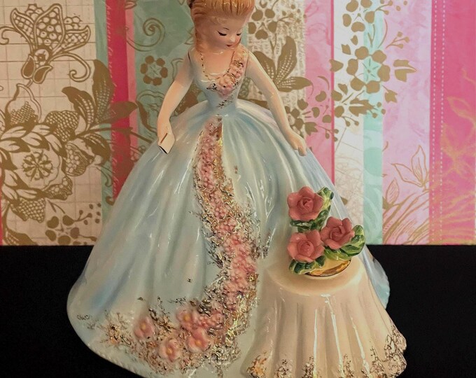 Vintage Josef Originals “pink Roses” “SWEET Memories" Series Exc. Rare ...