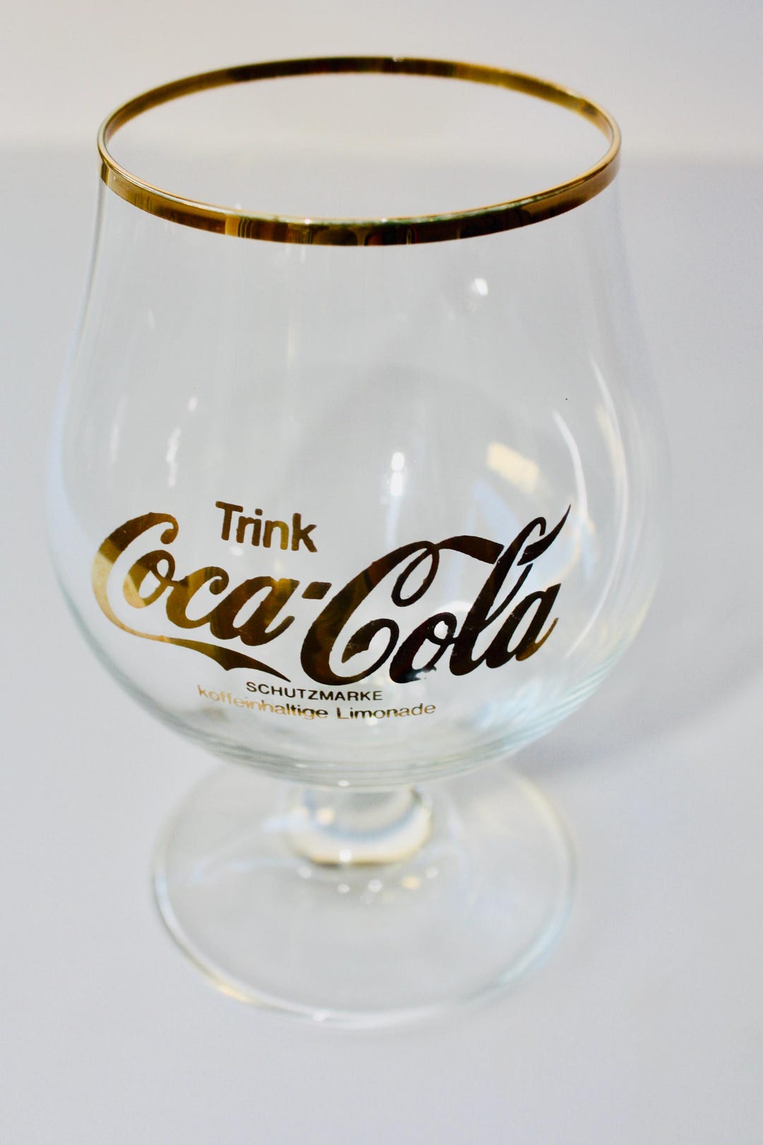 Vintage German Coca-cola Glass Goblet "trink Coca-cola Schutzmarke ...