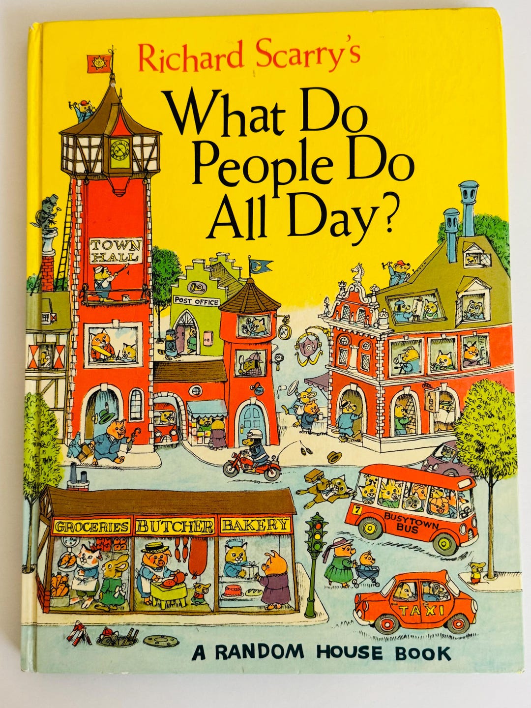 Vintage Richard Scarry Childrens Book 1968 what Do People Do All Day ...