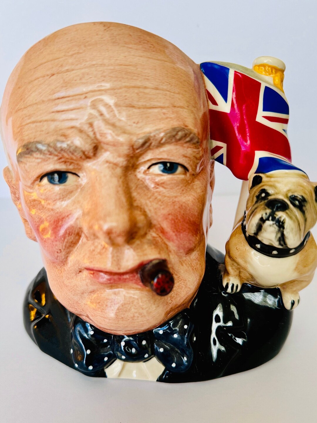 SALE Winston Churchill Royal Doulton 1992 Toby Mug D6907 Hand-decorated ...