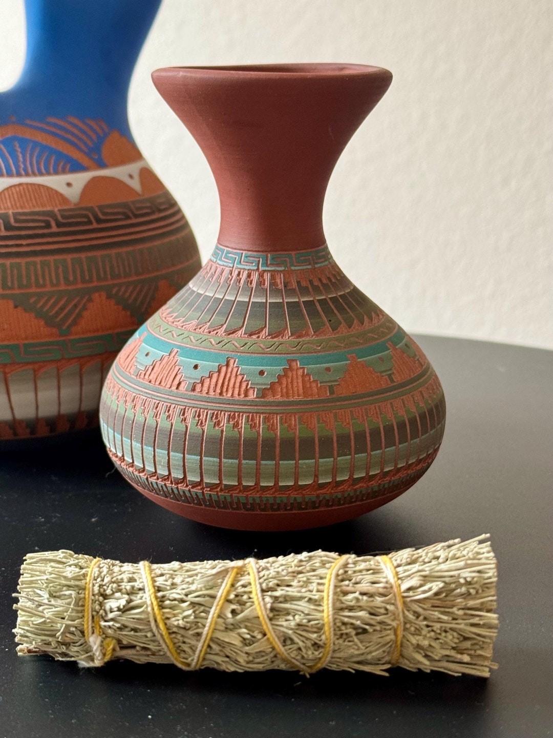 Navajo Red Clay Pottery, Authentic, Signed Lking, Handcrafted Exquisite ...