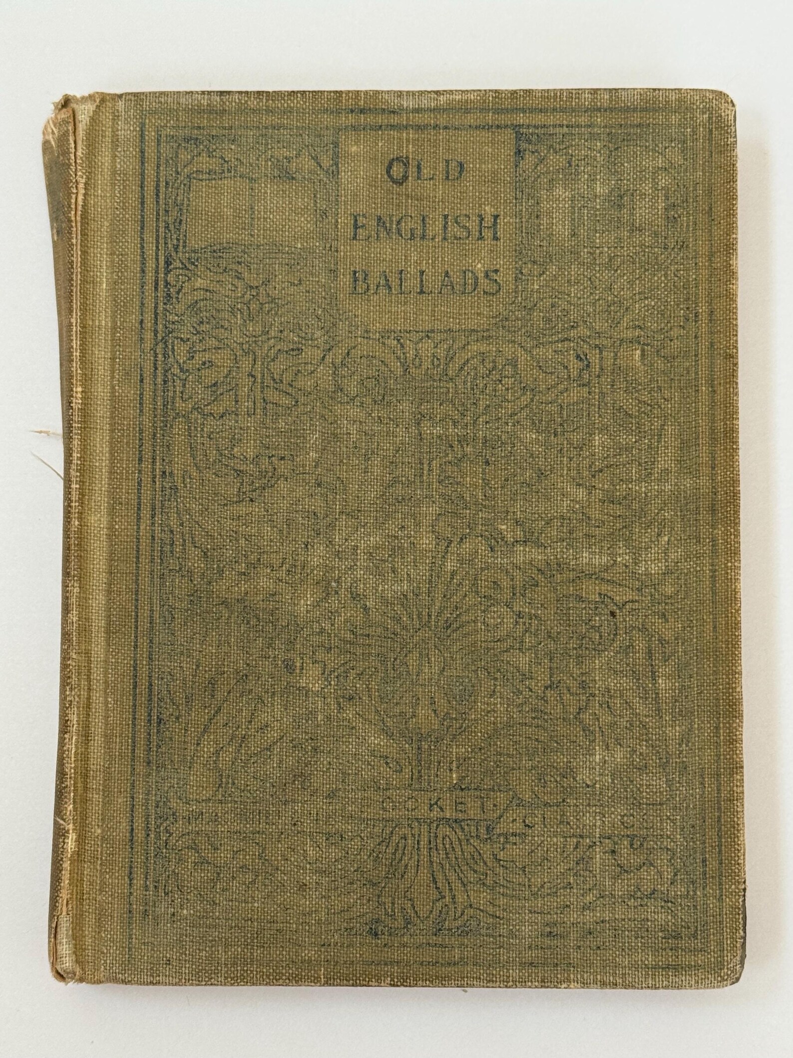 Antique Old English Ballads Book – Early 20th Century – Decorative ...