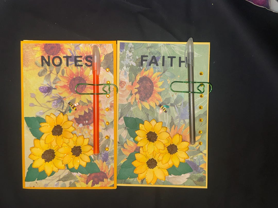 Sunflower Notepad With Removable Pen - Etsy