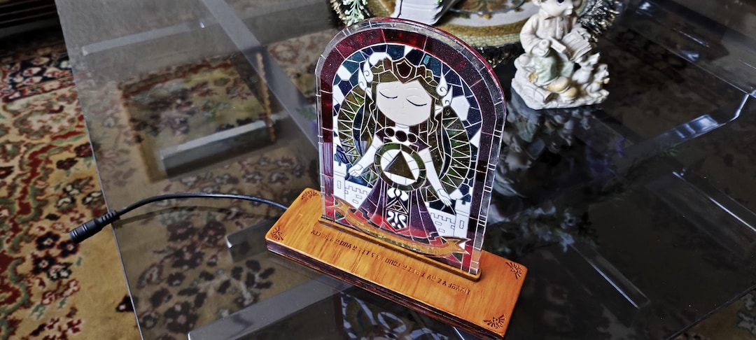 Desk Lamp | Stained Glass | Zelda Lightforce | the Legend of Zelda: the ...