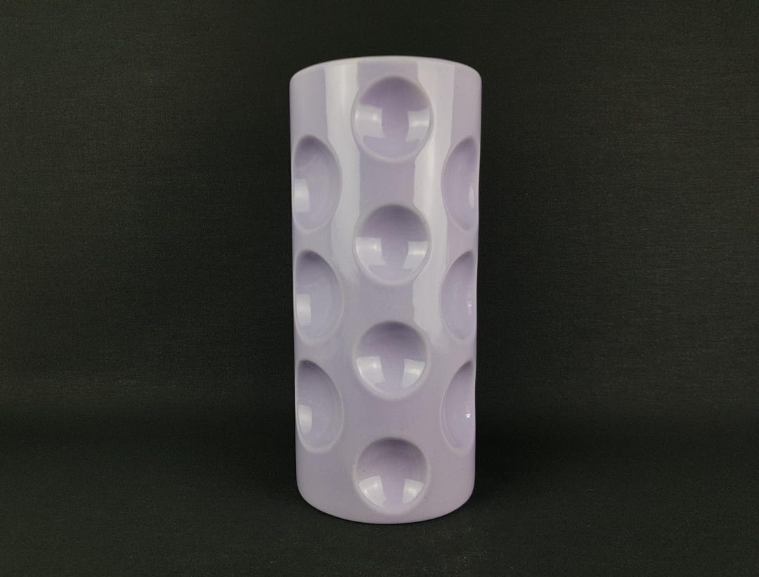 Vintage KINGSTON POTTERY HULL Purple "tardis" Vase English Pottery ...