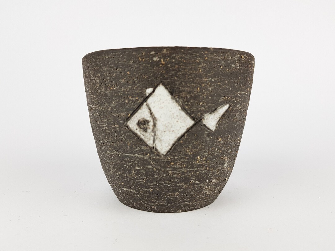 Vintage Black and White WESTRAVEN KERAMIEK UTRECHT Planter Flower Pot ...