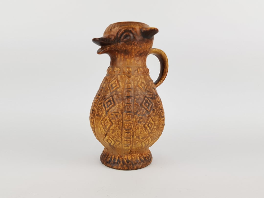 Vintage JASBA KERAMIK Aztec Duck Vase West German Pottery 1970s - Etsy