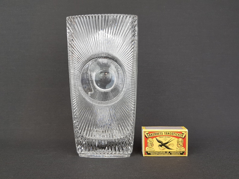 Vintage RUDOLFOVA GLASS Works Czech SKLO Union Libochovice Vase With ...
