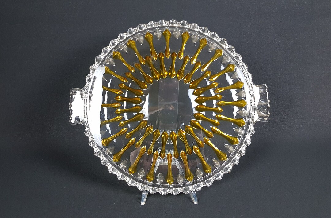 Vintage Cake Plate by Walther Glas Germany Cut Crystal Glass Cake ...