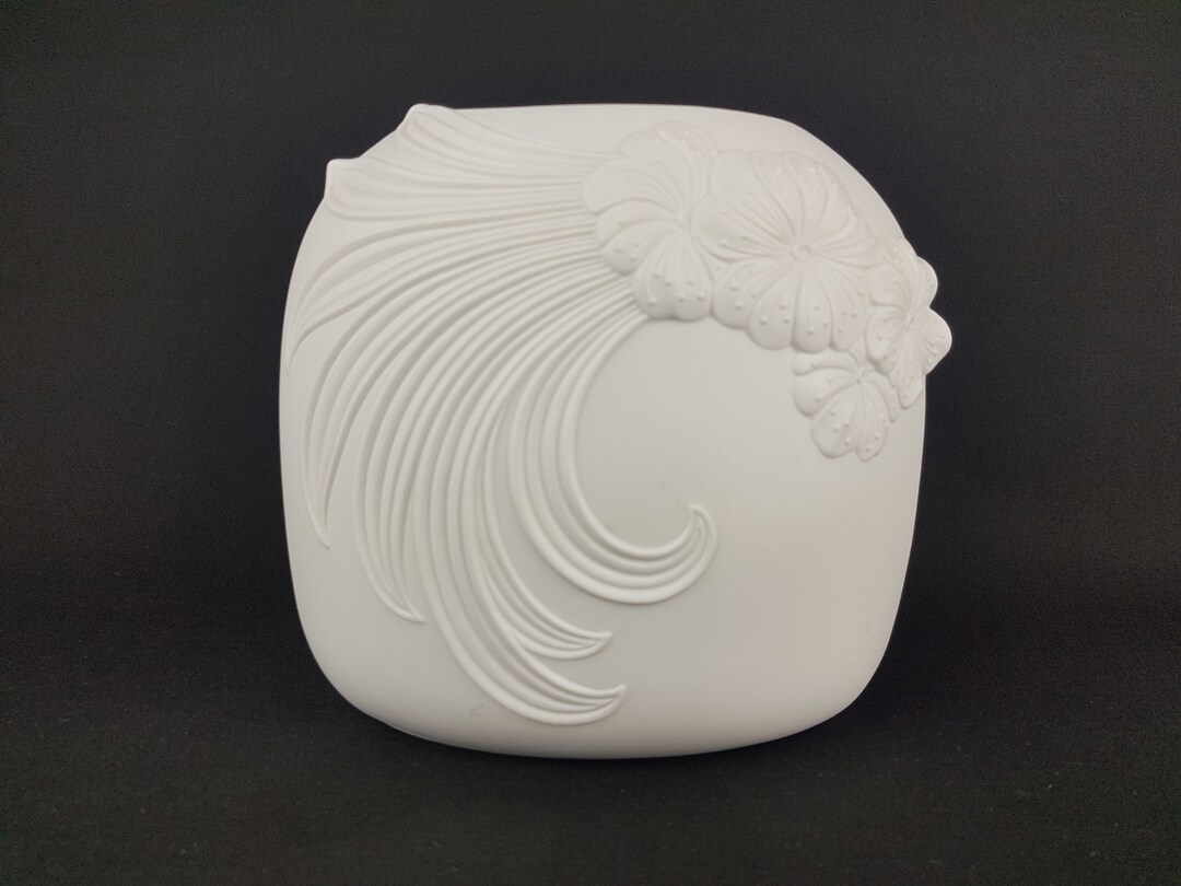 Vintage AK KAISER Biscuit Porcelain Vase 742 by M. Frey West German ...