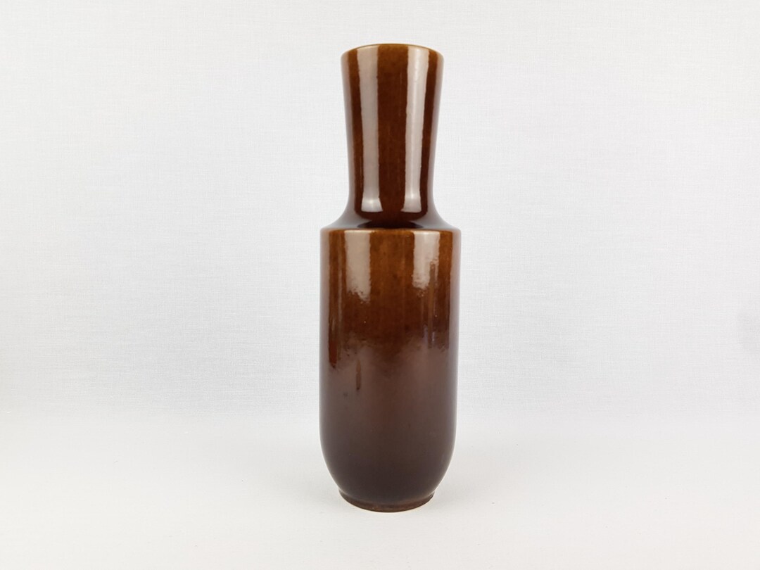 Vintage STEULER KERAMIK Brown Vase 142-30 West German Pottery 1960s - Etsy