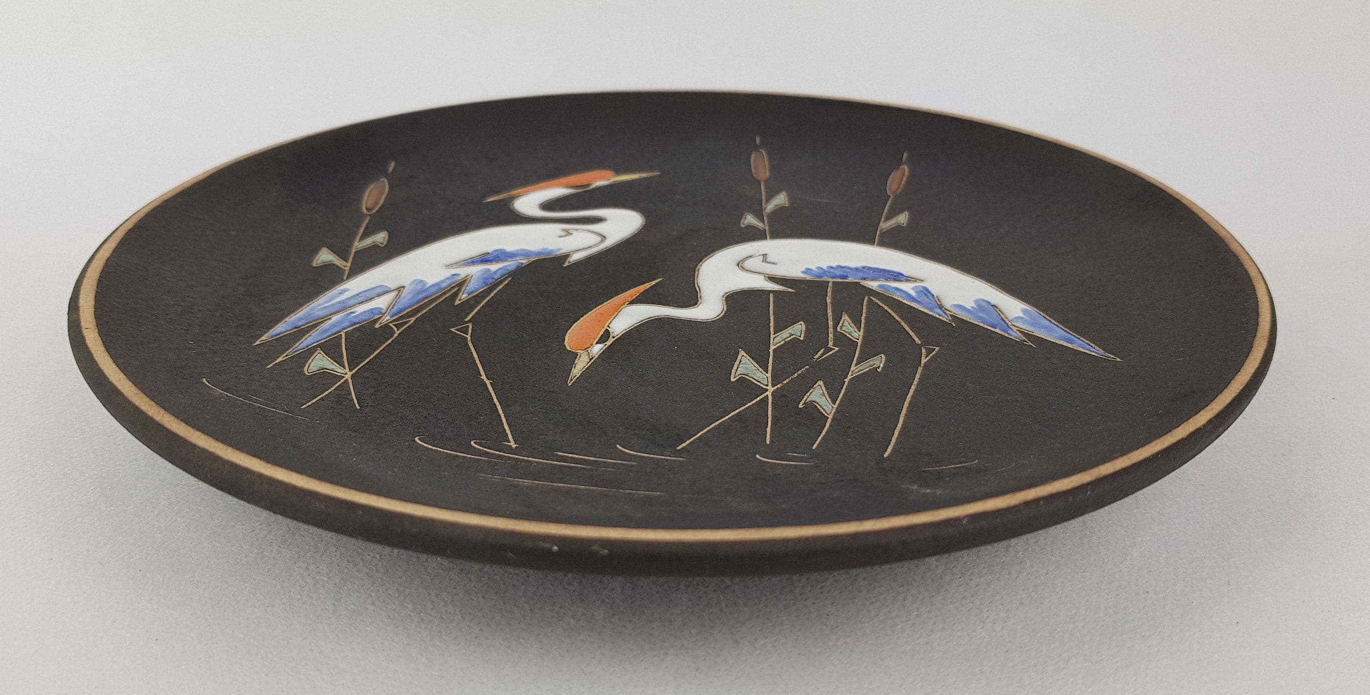 Vintage RUSCHA KERAMIK Wall Plaque With Heron Decor 1970s # - Etsy