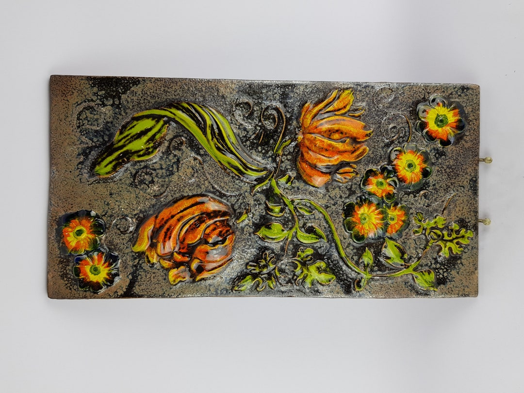 Large Beautiful Vintage WALTER GERHARDS Wall Plate With Floral Decor ...
