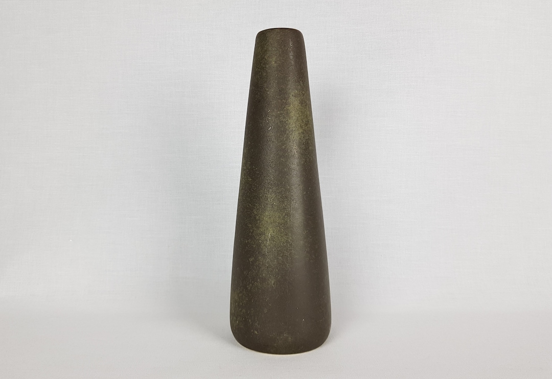 Vintage ZELL KERAMIK Green Stylish Vase by Georg Schmider 4338 West ...