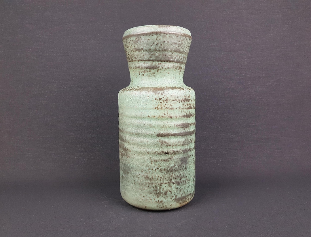 Vintage MOBACH Ceramic Green Vase From Dutch Studio Pottery 1970s - Etsy