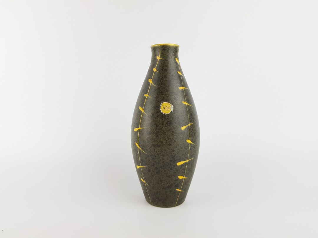 Vintage ILKRA EDEL KERAMIK Vase With Bali Decor 242/20 West German ...