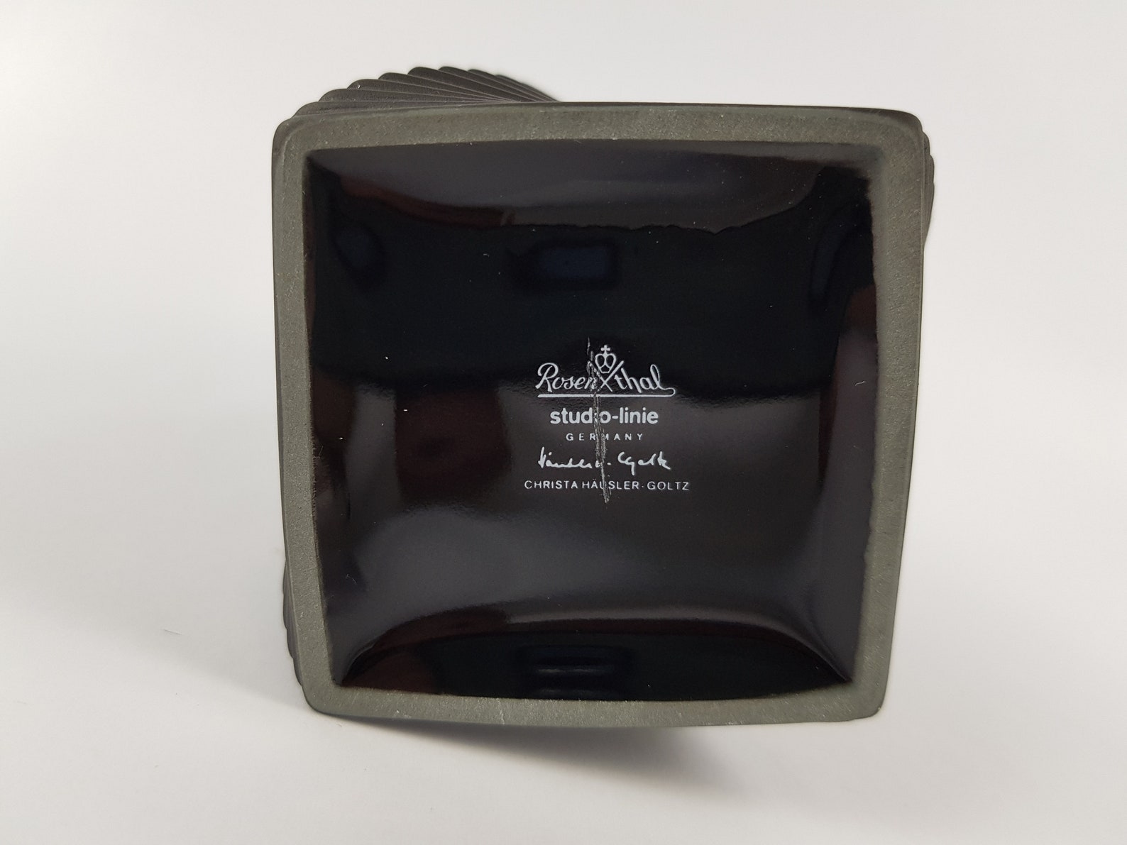 Vintage ROSENTHAL Studio Linie Porcelaine Noire Relief Vase - Etsy