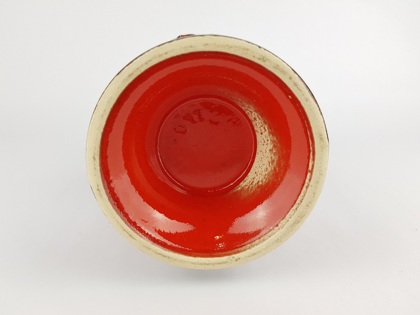 Vintage Red and Green JASBA KERAMIK Fat Lava Chalice West - Etsy