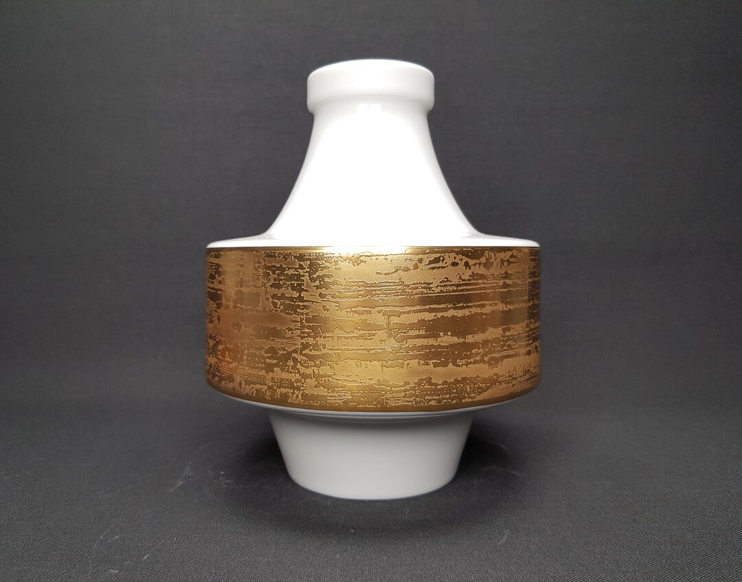 Vintage H&C SELB HEINRICH White Porcelain Ufo Shaped Vase 54B Echte ...