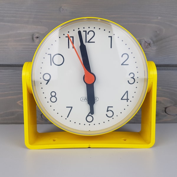 Yellow Wall Clock - Etsy