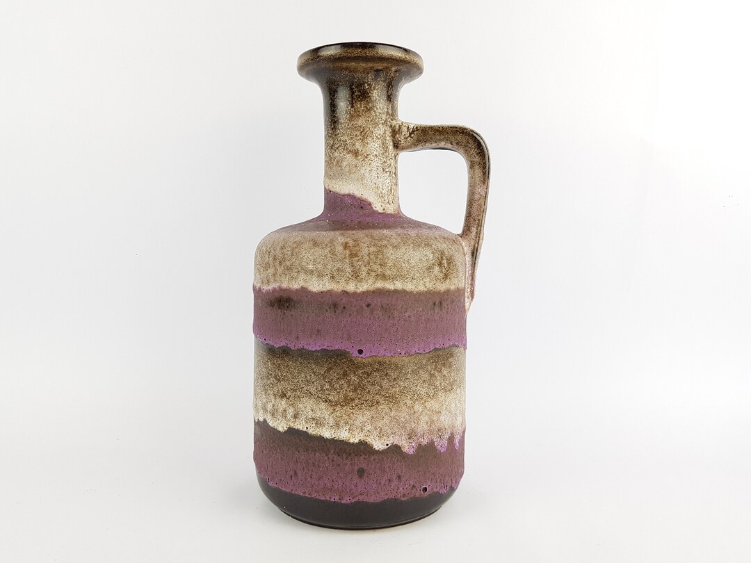 Vintage RUSCHA KERAMIK Purple and Brown Handled Vase R25 From the ...
