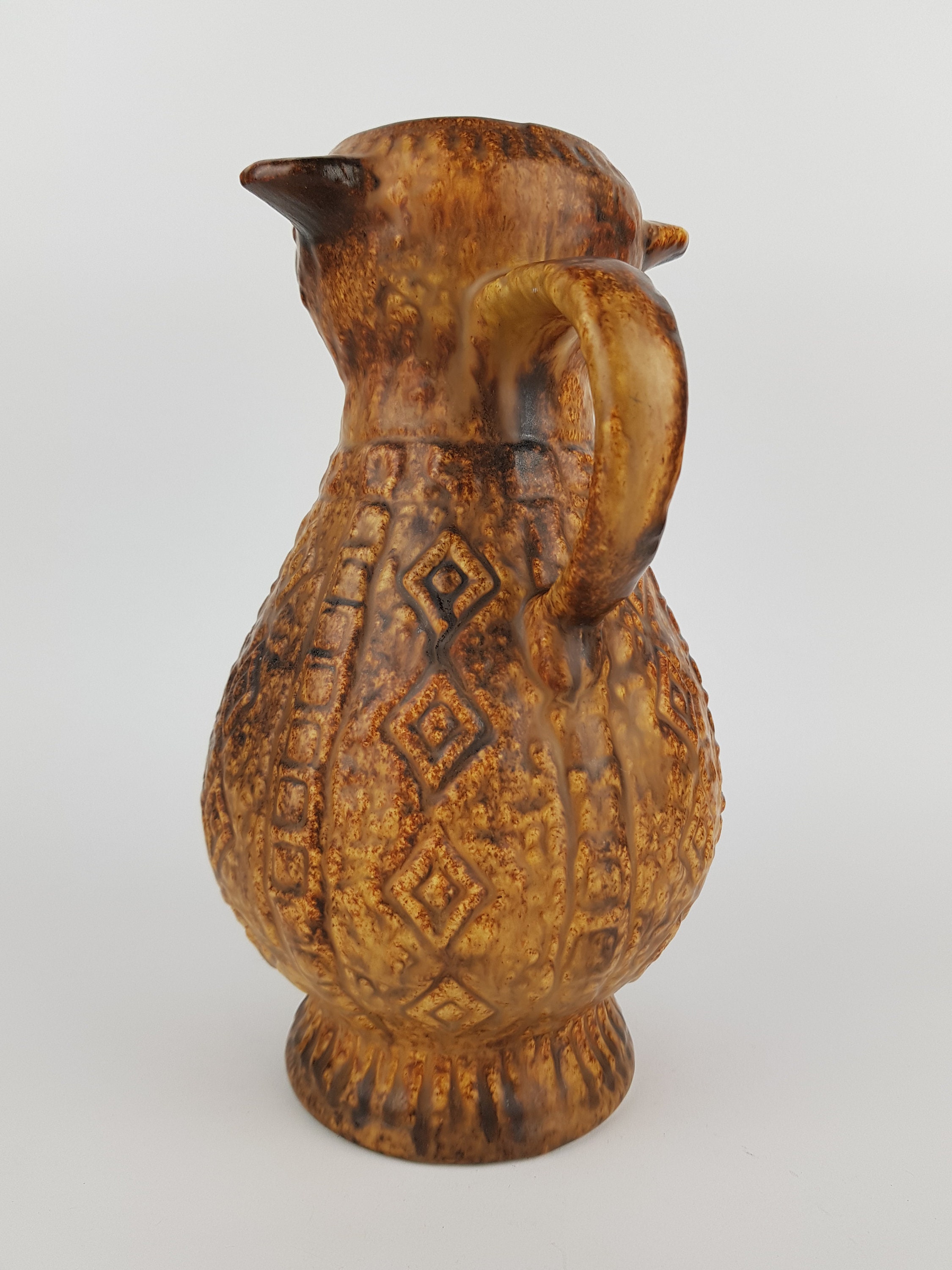Vintage JASBA KERAMIK Aztec Duck Vase West German Pottery - Etsy