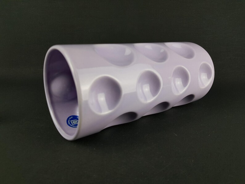 Vintage KINGSTON POTTERY HULL Purple "tardis" Vase English Pottery ...