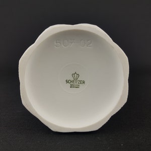 Vintage SCHERZER PORZELLAN Op Art 3D Relief Vase 507-02 West German ...