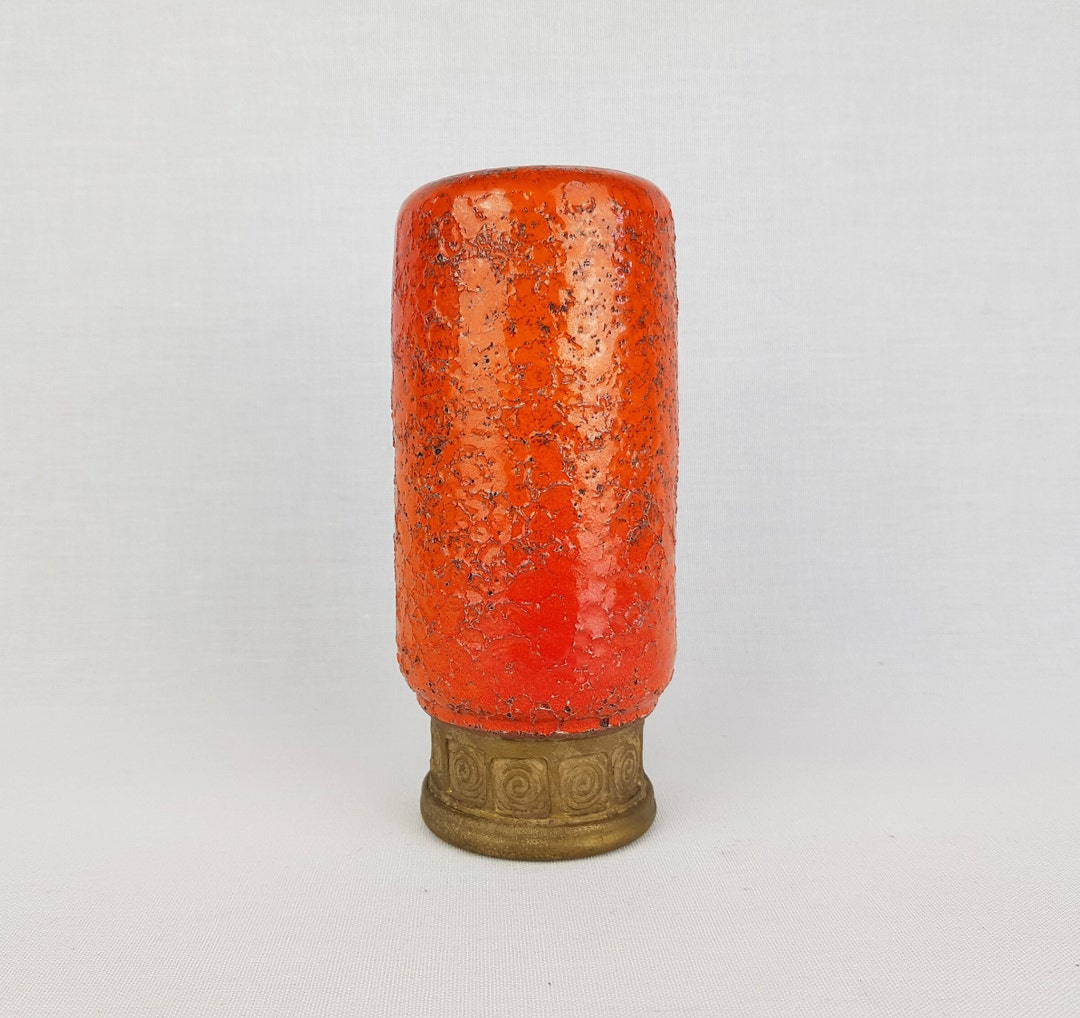 VERY RARE Vintage BITOSSI Vase With Orange Cinese (chinese) Decor by ...