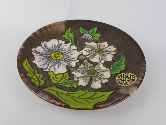 Dining & Serving Home & Living Vintage RUSCHA KERAMIK Wall Plaque with ... Dining & Serving Home & Living Vintage RUSCHA KERAMIK Wall Plaque with ...