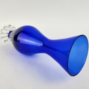 Vintage ASEDA GLASS Blue Design Vase From Sweden Scandinavia 1960-70s ...