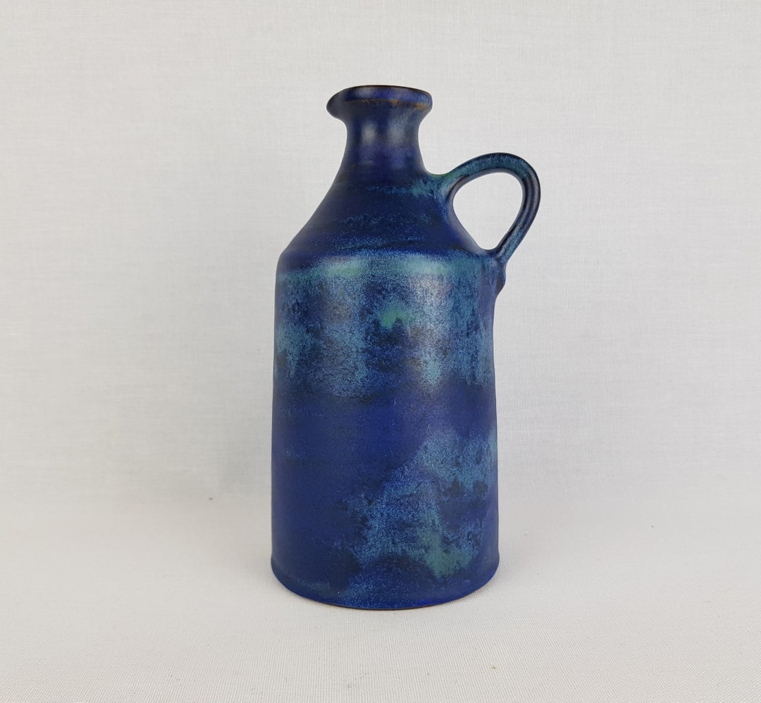 Vintage ANTON LANG Blue Handled Jar by Anton Lang Studio Art Pottery ...
