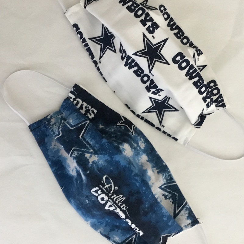 Dallas Cowboys Face Mask - Etsy