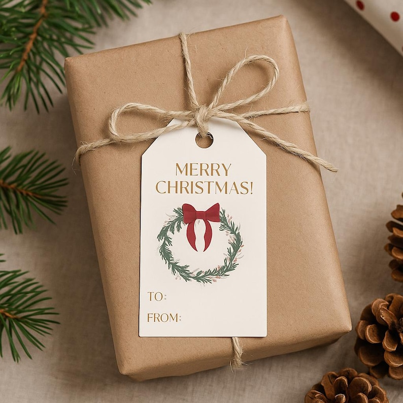 Instant Download** Elegant Christmas Gift Tags: Holiday Design ...
