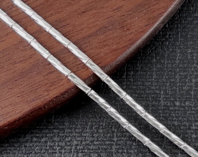 27 of Karen Hill Tribe Silver Twisted Square Tube Beads 5x1mm KBS125 - Etsy