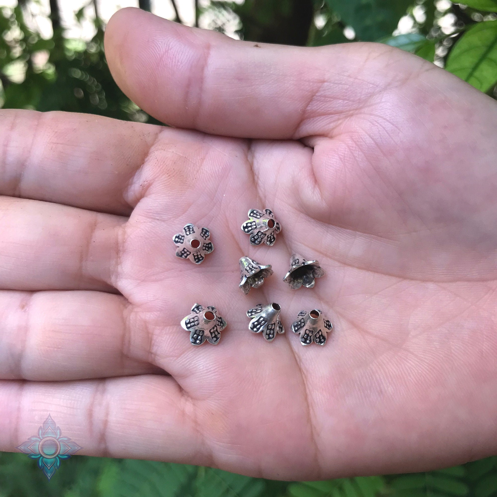 10 of Karen Hill Tribe Silver Cone Shaped Bead Caps 8mm KFB104 - Etsy