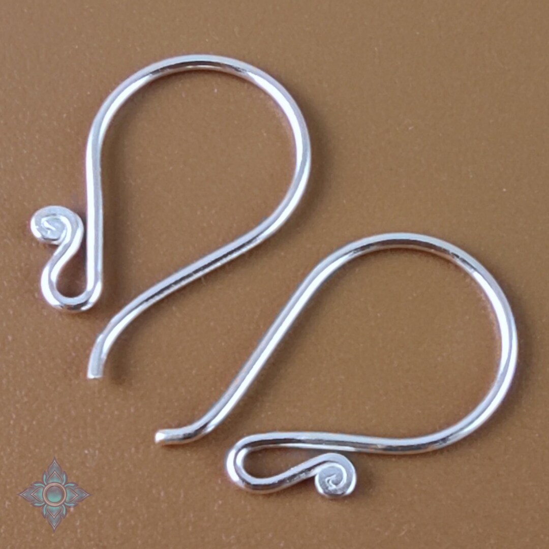 Karen Hill Tribe Silver Spiral Loop French Hook Ear Wires 18mm (5 Pairs ...