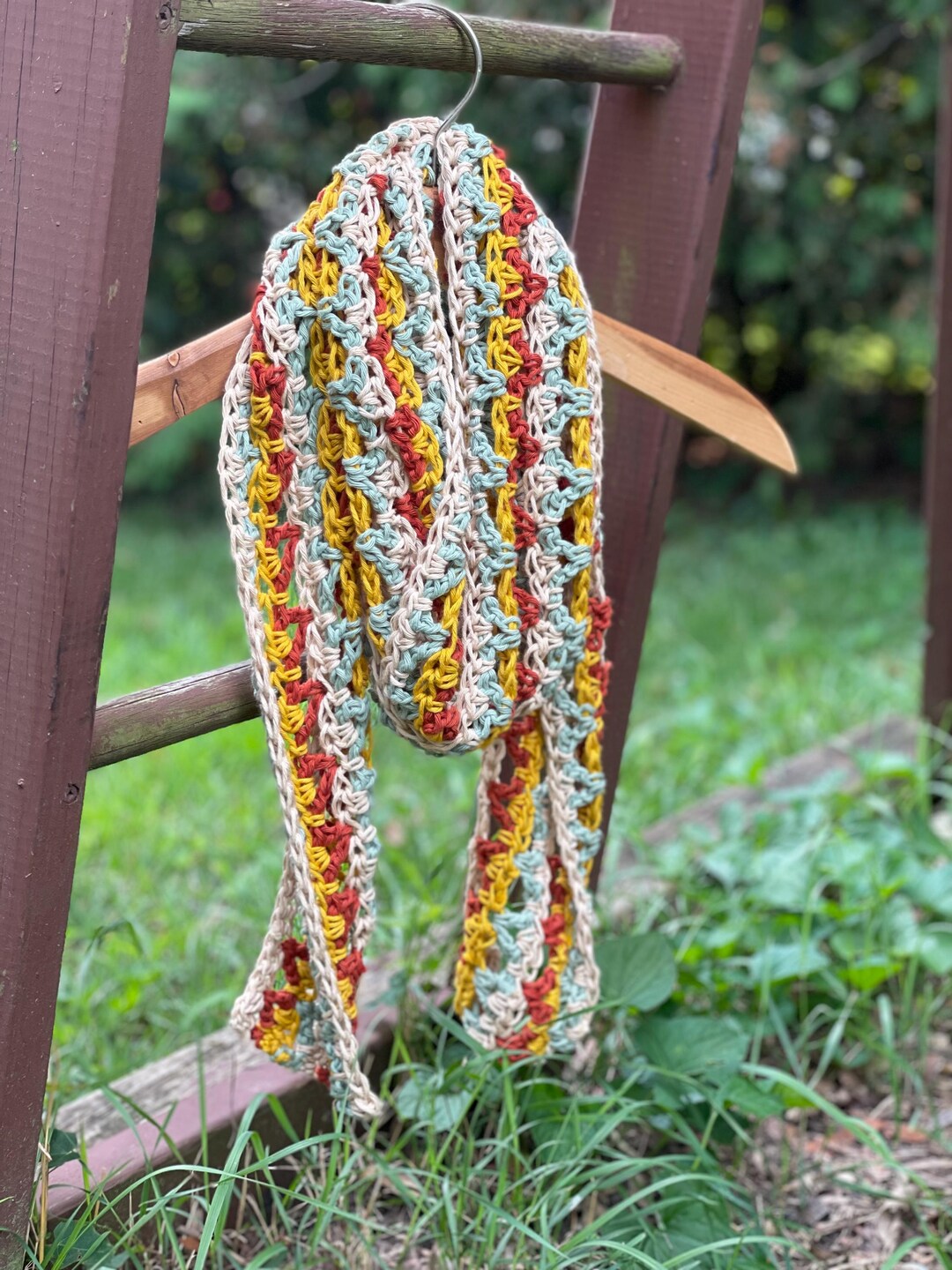 Hannah Sunrise Scarf Crochet Pattern - Etsy