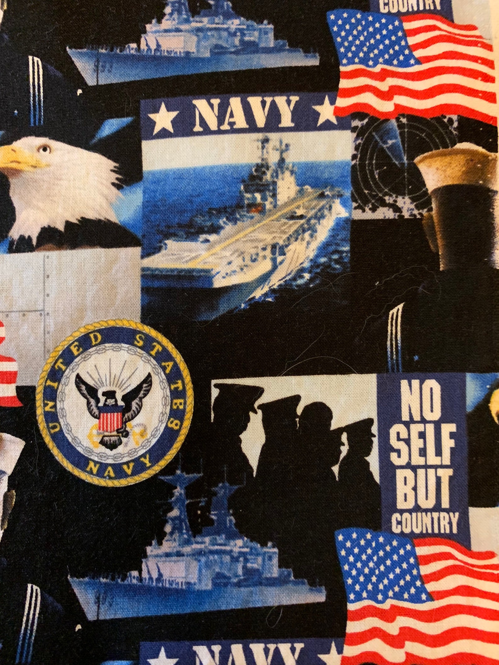 US NAVY Cotton Face Mask Without Nose Wire - Etsy