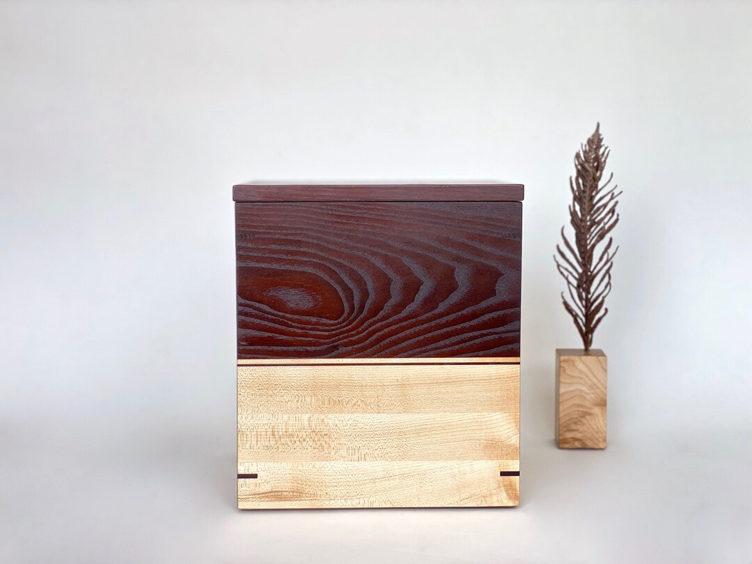 Companion Cremation Urn, Double or Duo Urn Made of Roasted Ash and ...