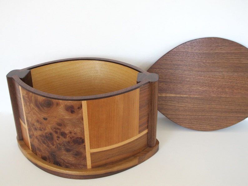 Simple and Elegant Wooden Urn Made of Black Walnut and - Etsy