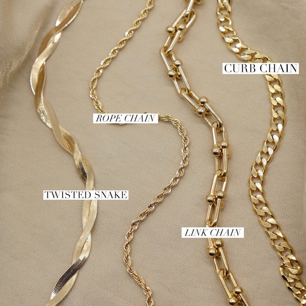 Gold Chain Necklace - Etsy