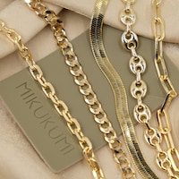 Ribbed Link Chain Bracelet by Caitlyn Minimalist • Chunky Fishtail Link ...