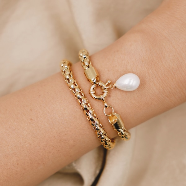 Gold Filled Link Chain Bracelet - Etsy