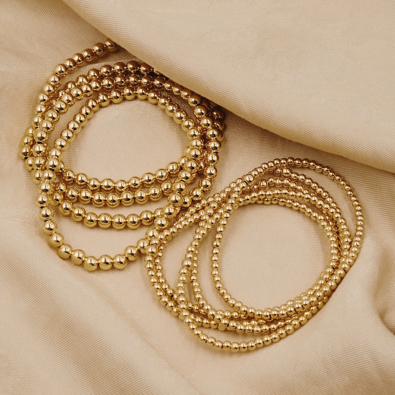 Gold Bead Bracelet - Etsy