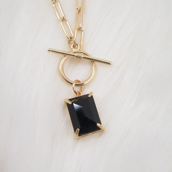 Chunky Rectangle Link Necklace - Etsy