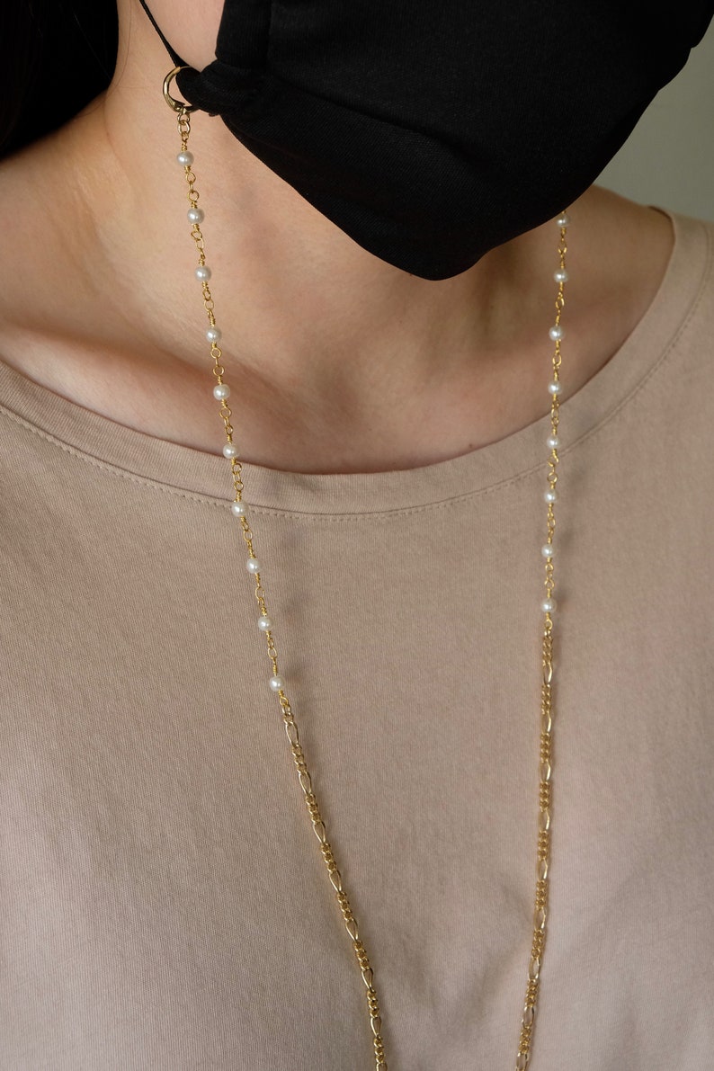 Face Mask Chain Gold Necklace Face Mask Holder Face Mask - Etsy