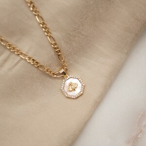 Dainty Bee Necklace, Gold Bee Necklace, Everyday Necklace, 18K Gold ...