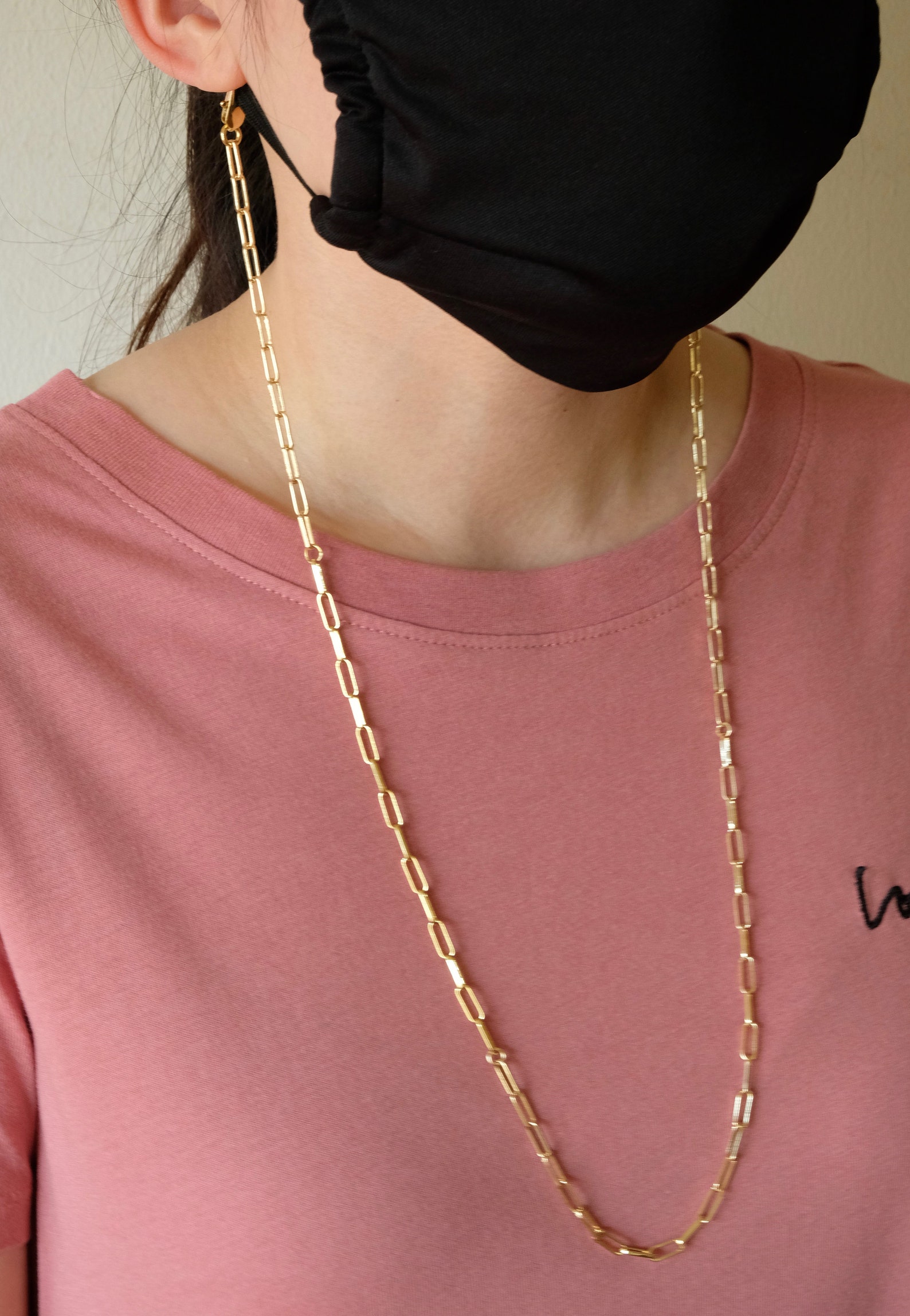 Face Mask Chain Gold Necklace Face Mask Holder Face Mask - Etsy