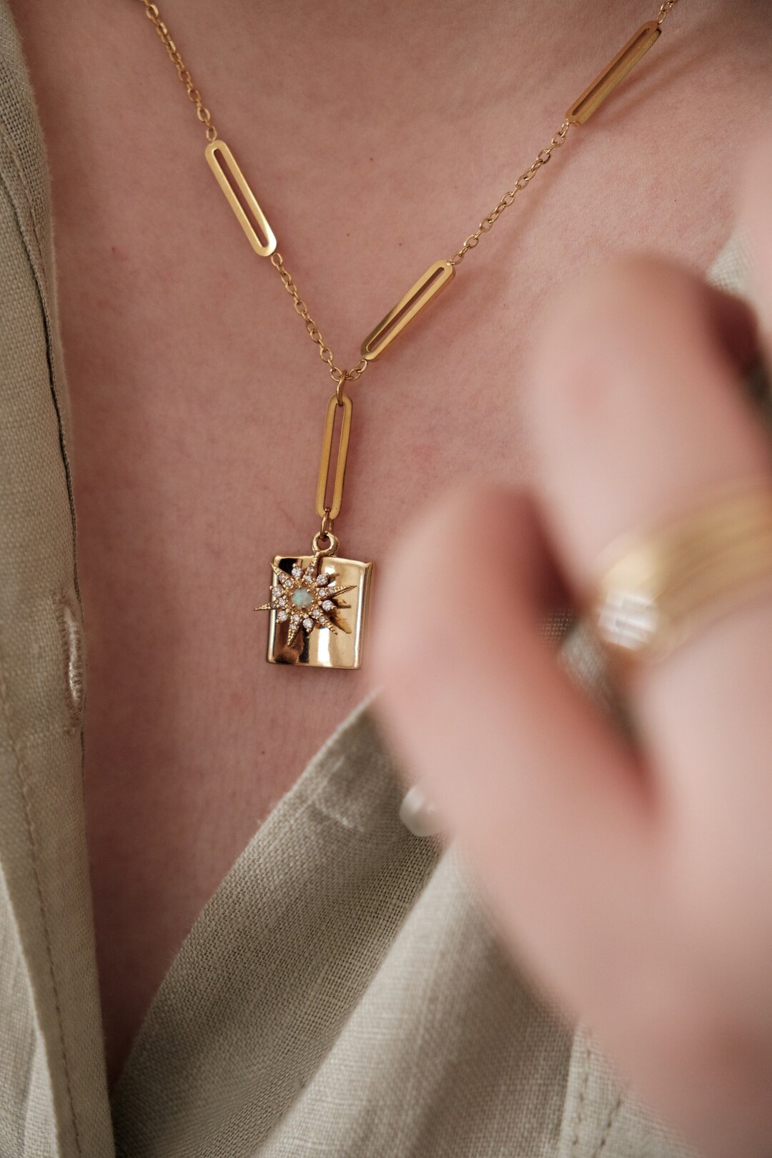 Layered Star Necklace. North Star Necklace, 18k Gold Filled Necklace ...